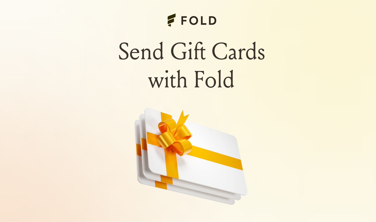 Send gift cards with Fold