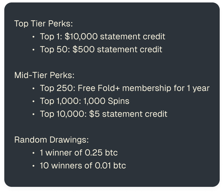 The Fold Bitcoin Rewards Credit Card | Benefits & Details